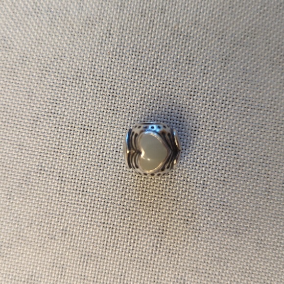 Pandora | Jewelry | Pandora Sterling Silver Bead Charm With Milky White ...
